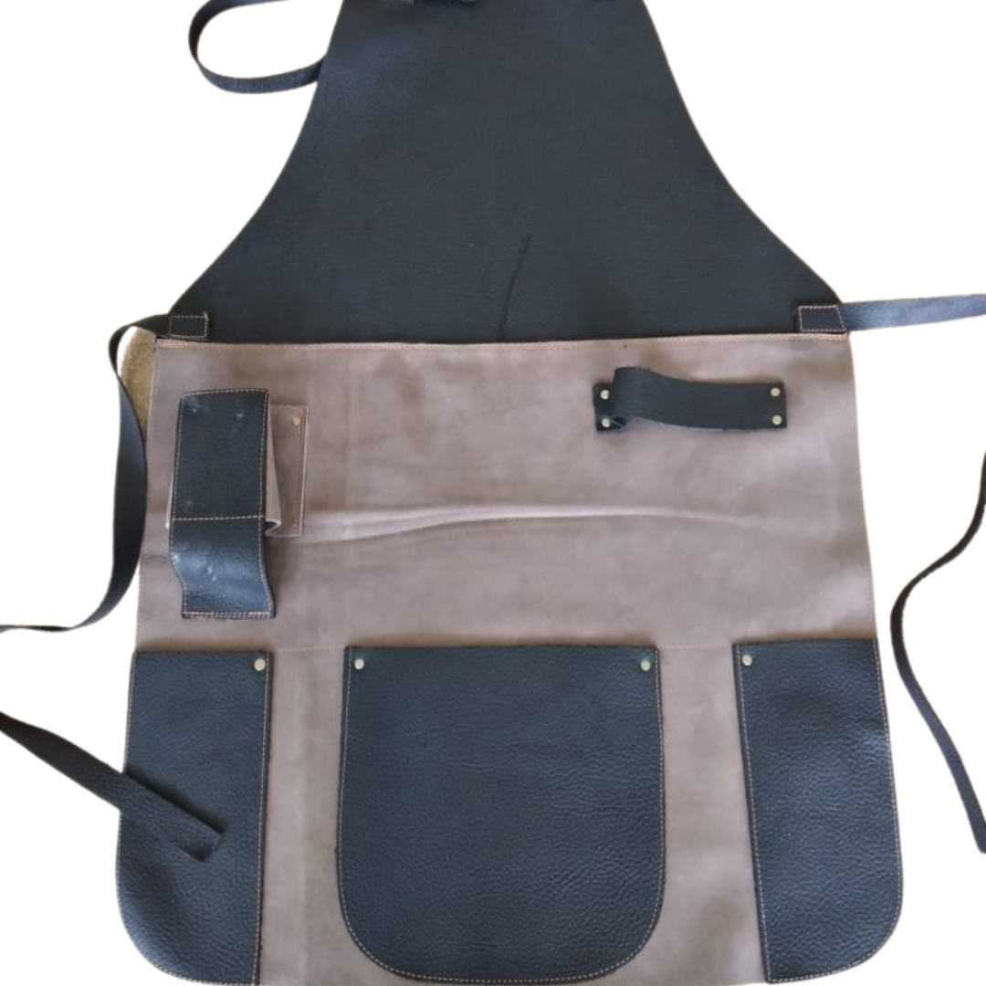 Pechera de cuero reforzada 2 colores - Entre parrilleros